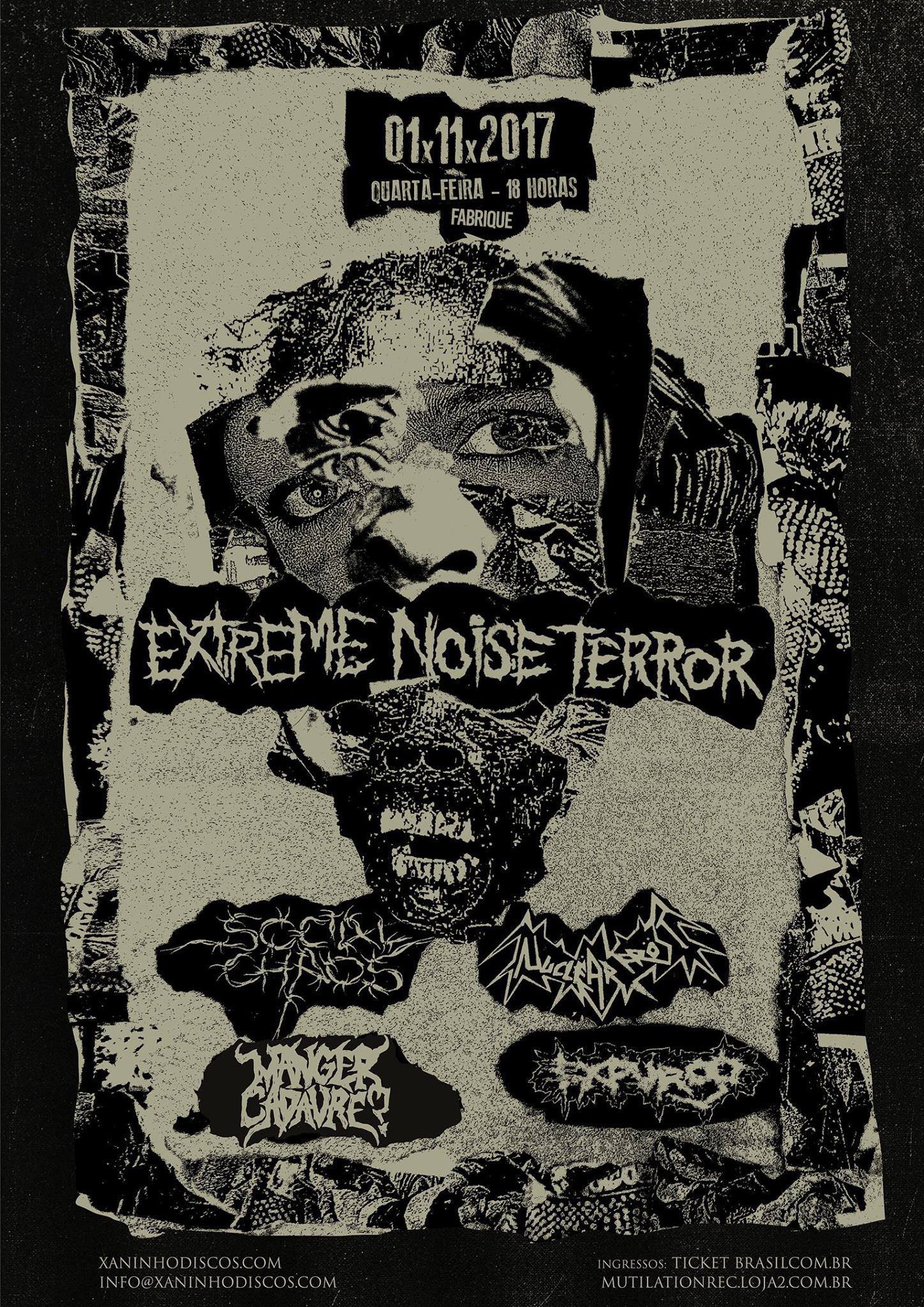 Extreme Noise Terror - Fabrique, São Paulo/SP (01/11/2017) - METAL NA LATA